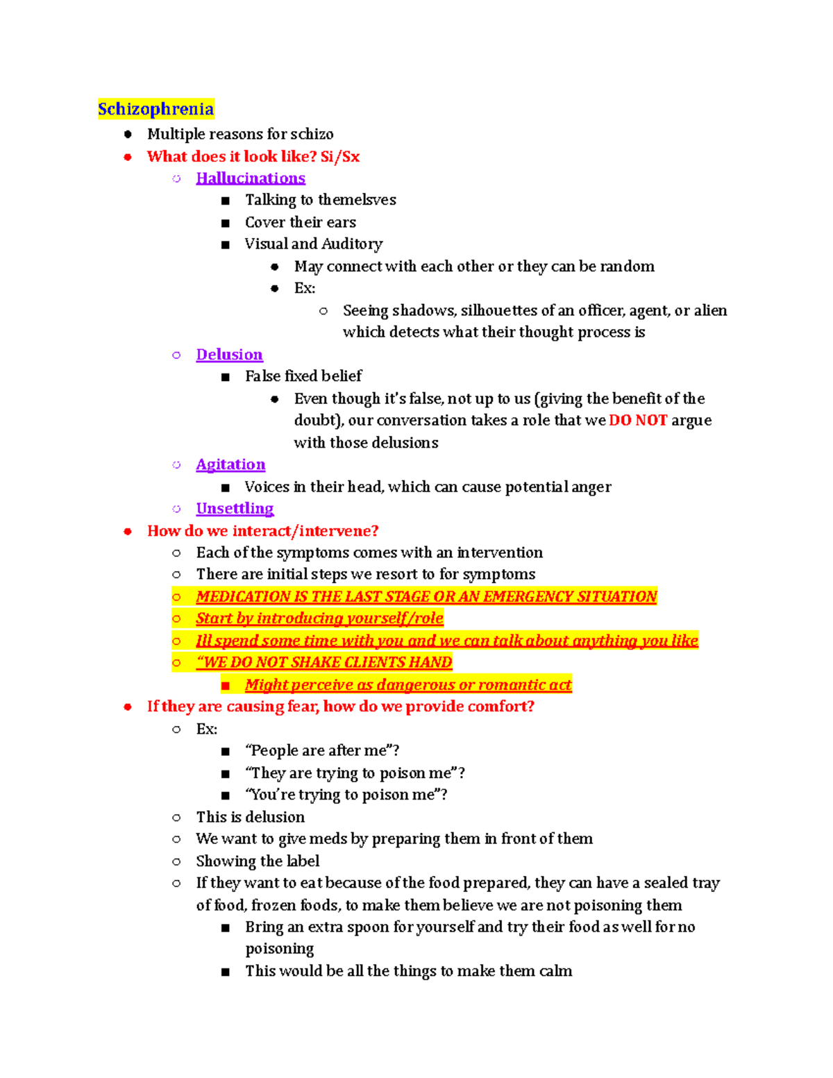 Mental Tan Week 2 - Understanding Schizophrenia Symptoms and ...