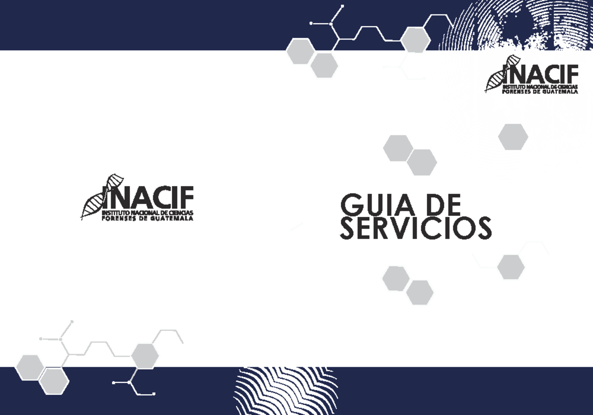Guía de Servicios del INACIF: Propuestas y Procedimientos Forenses ...