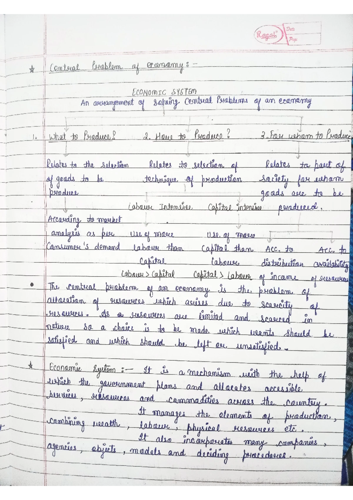Econmocs Notes - 1st Sem - BSAIL BA LLB Ist Sem E notes Econmics 1705 ...