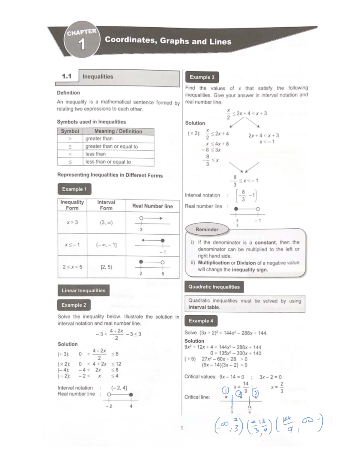 1.1 Inequalities: Understanding Interval Notation - MAT133 - Studocu