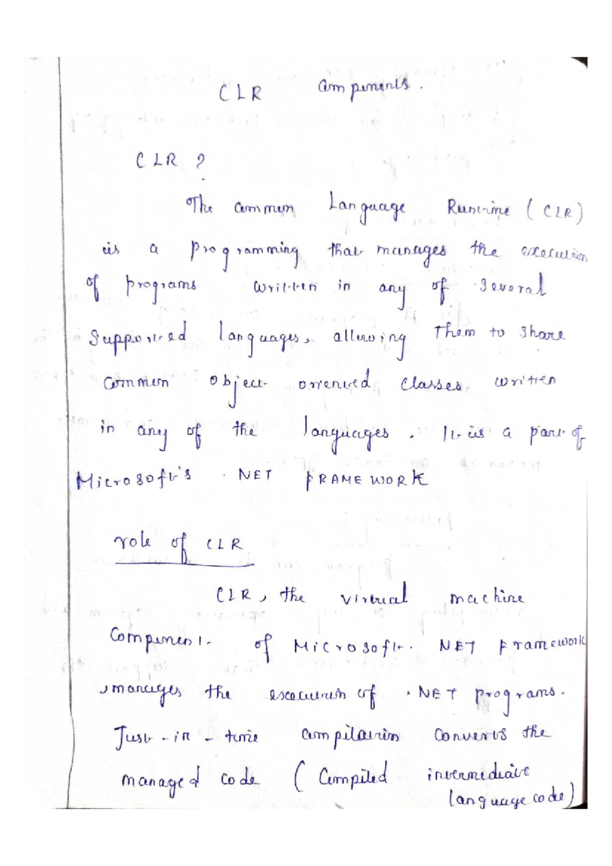 Clr Components Understanding The Common Language Runtime Clr In Net