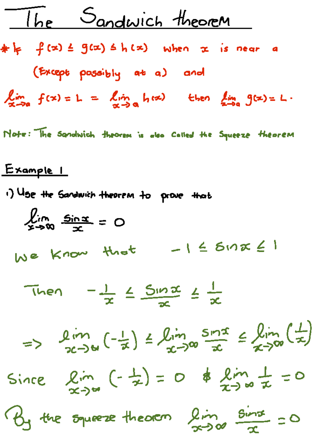 Sandwich theorem and Continuity (with solutions) copy - The Sandwich ...
