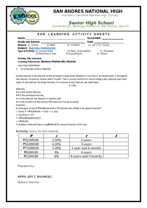 2 BM Shslearningactivitysheet - (Formerly Camflora National High School ...