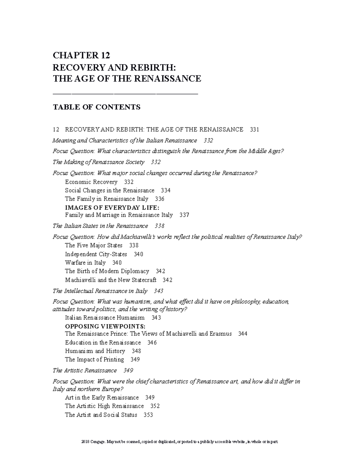 AP Euro Ch. 12 Renaissance: Key Concepts & Overview Outline - Studocu