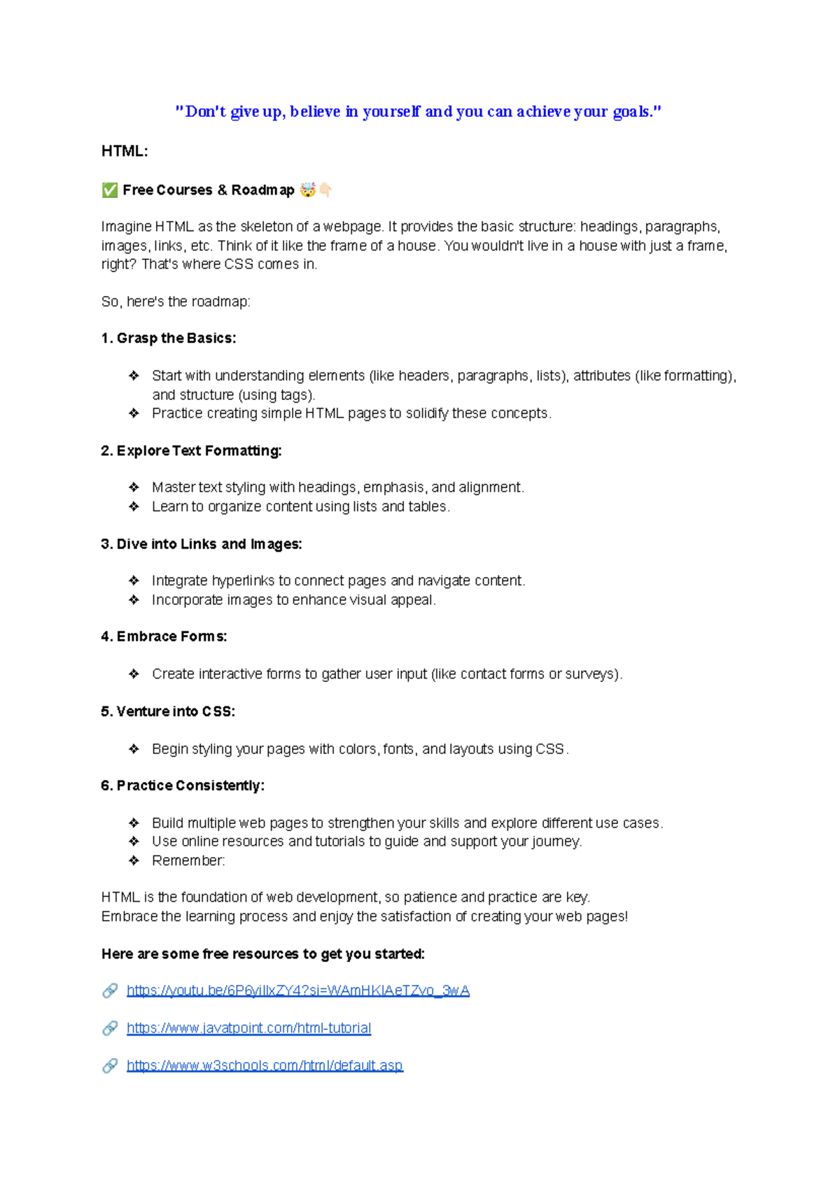 HTML, CSS, JS: Frontend Development Roadmap Guide - Studocu