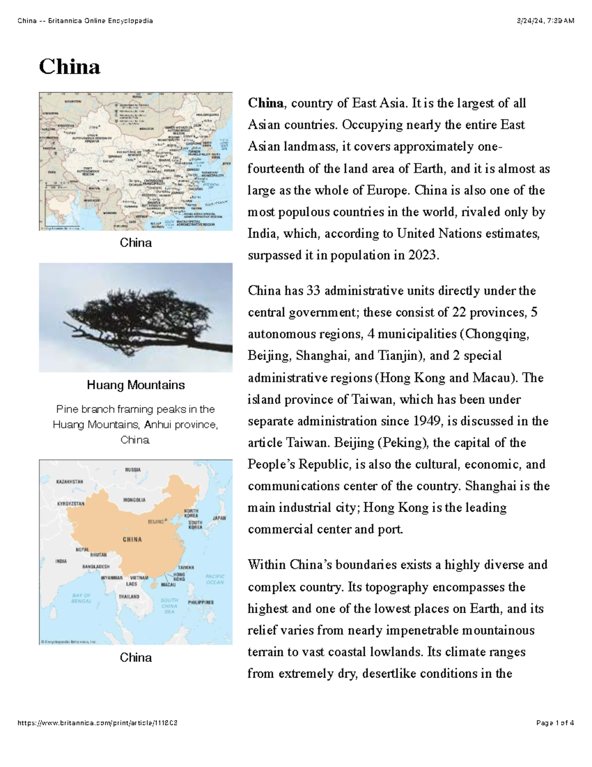 China: Historical Overview and Governance of Provinces in East Asia ...