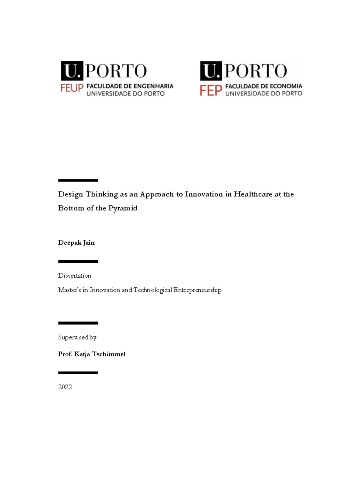 Design Thinking in Healthcare Innovation at the Bottom of the Pyramid ...