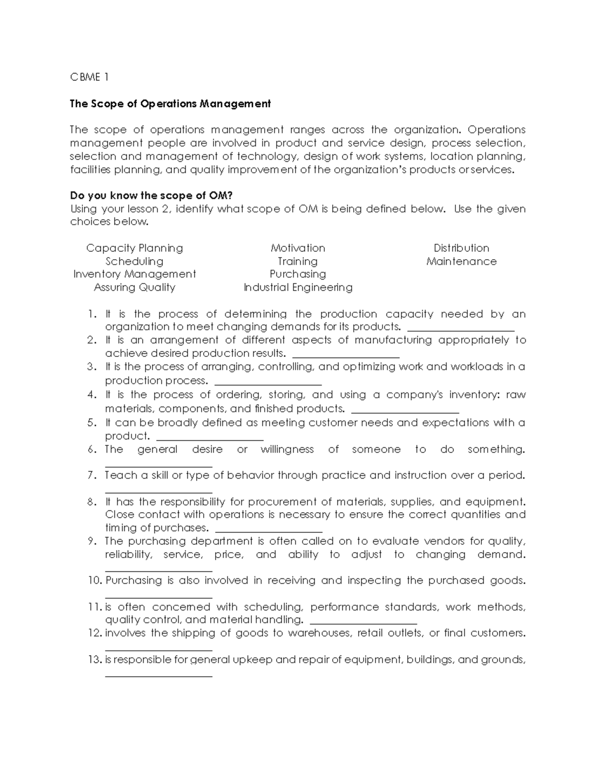 Module+2 Overview+of+the+Scope+of+Operations+Management+Activity - CBME ...