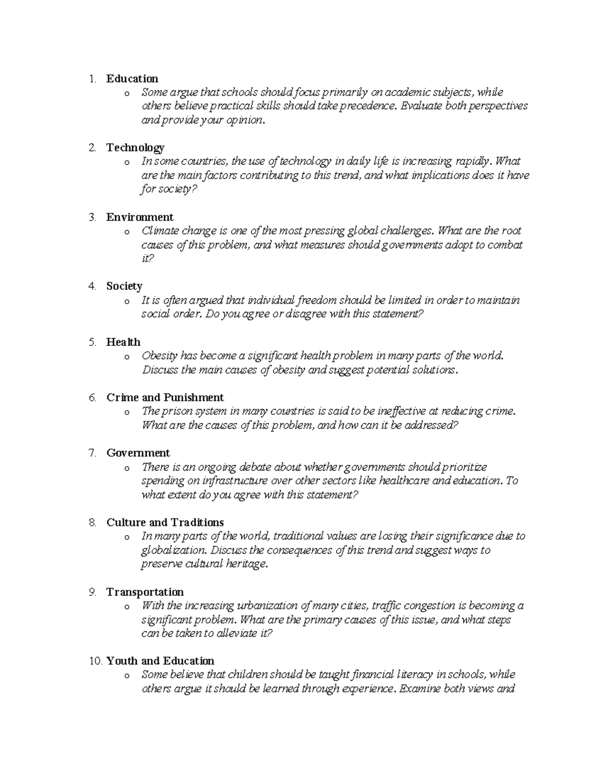 IELTS Writing Task 2: Evaluating Key Social Issues and Perspectives ...