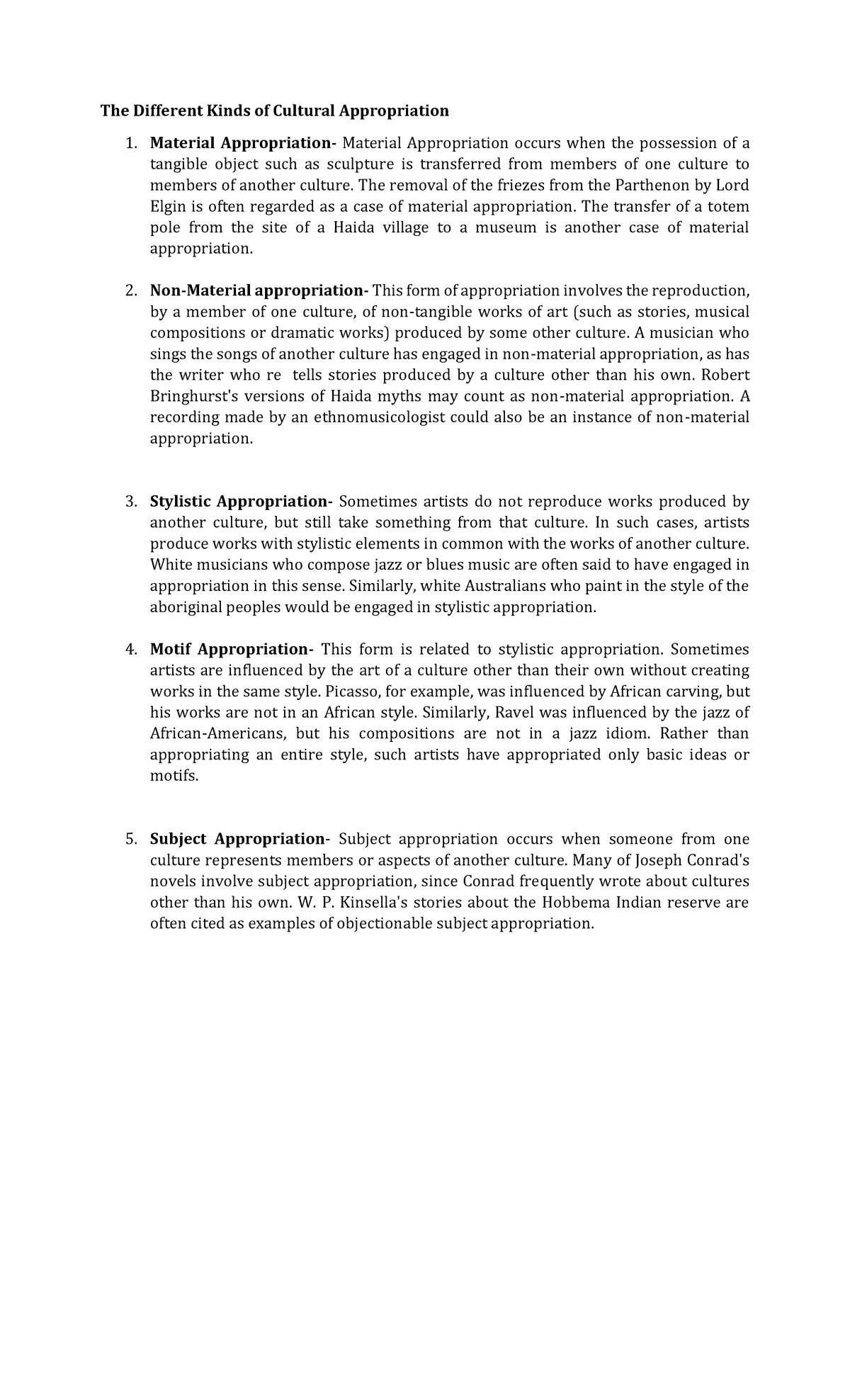 Cultural Appropriation Types: Material, Non-Material, Stylistic, & More ...