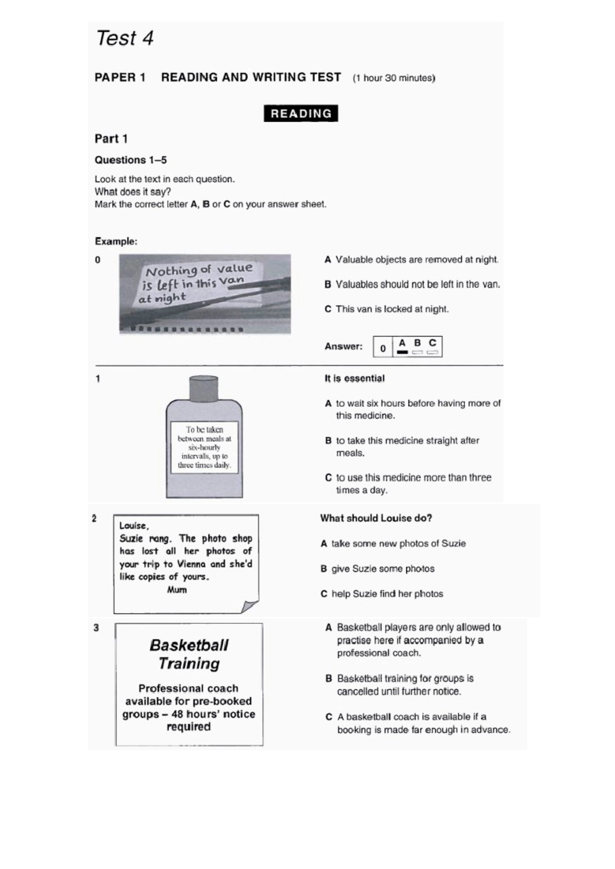 PET 5 - Practice Tests for Reading & Writing Skills - Studocu