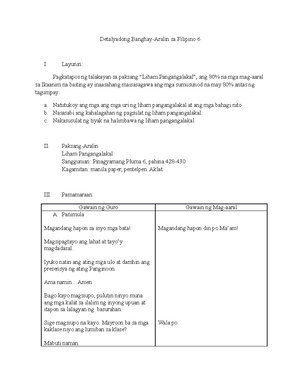 SEMI Detailed Lesson PLAN Parts OF AN Argumentative Essay - Republic of ...