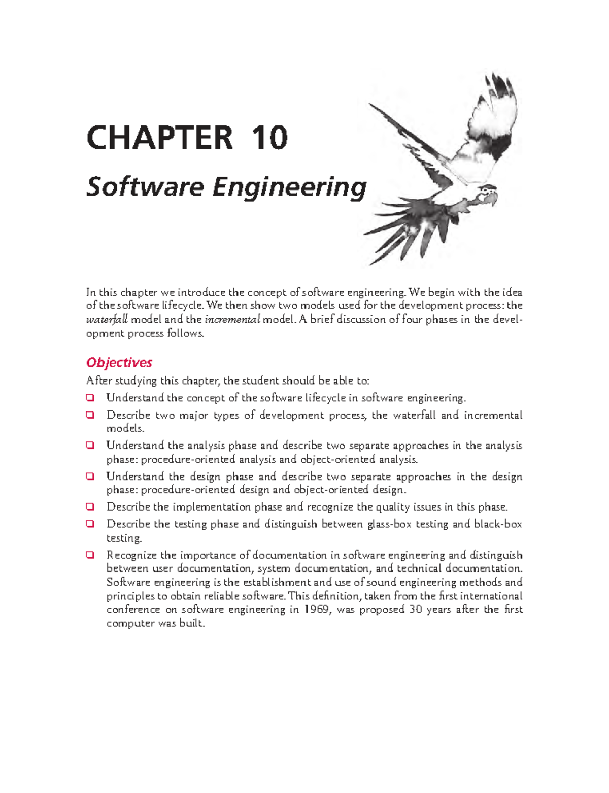 CHAPTER 10: Software Engineering - Lifecycle & Development Models - Studocu