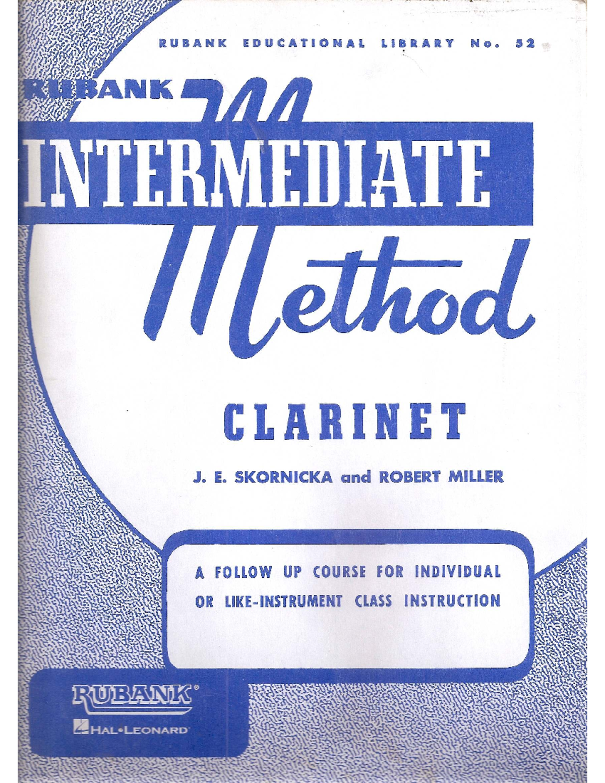 Intermediate Rubank Method for Clarinet (RUB 52) - Studocu