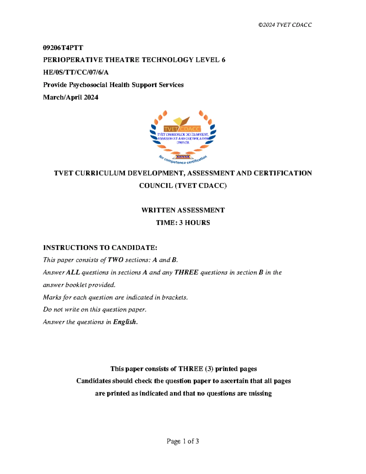 2024J - Digital Literacy Level 5 Past Exam Papers & Questions - Studocu