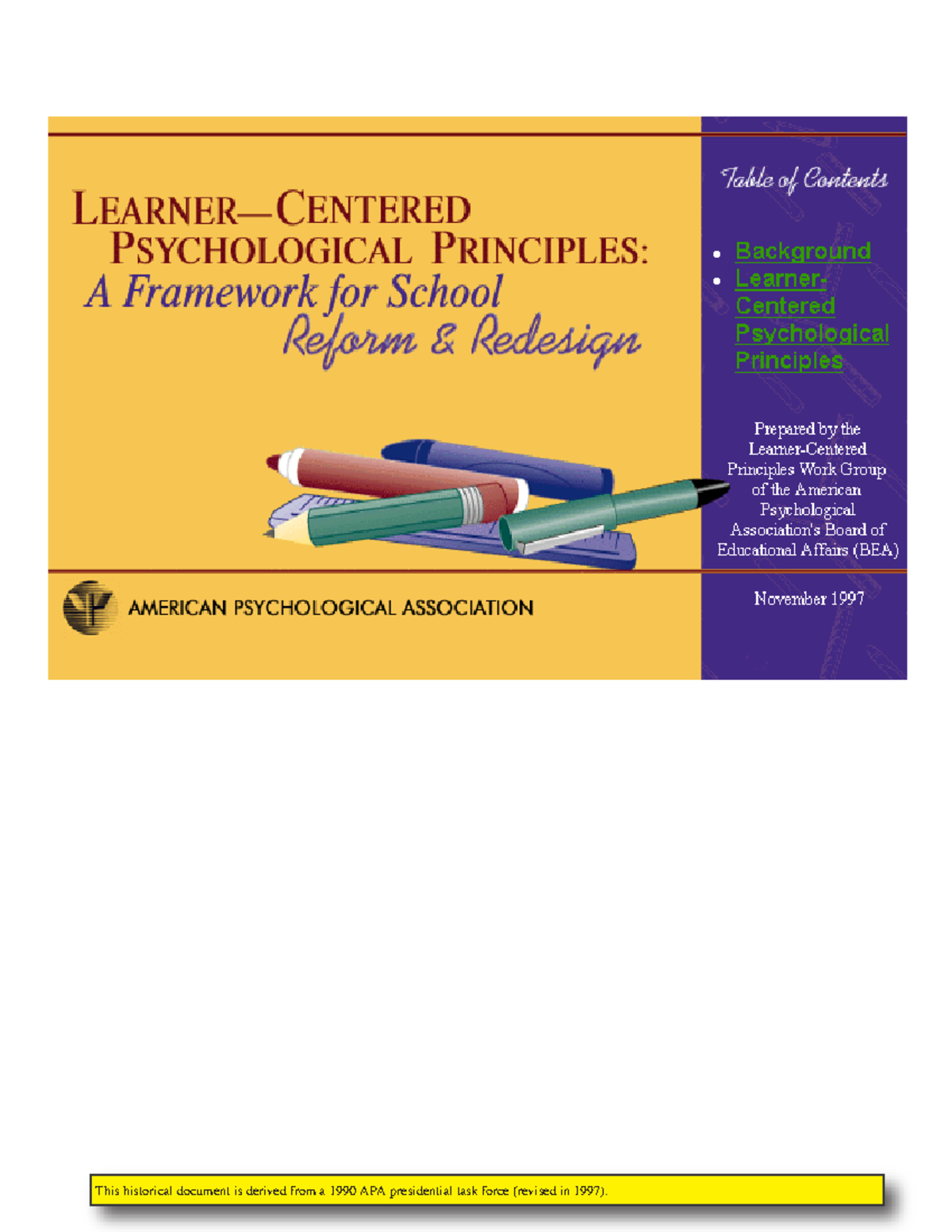 Learner-centered pdf notes - LEARNER-CENTERED PSYCHOLOGICAL PRINCIPLES ...