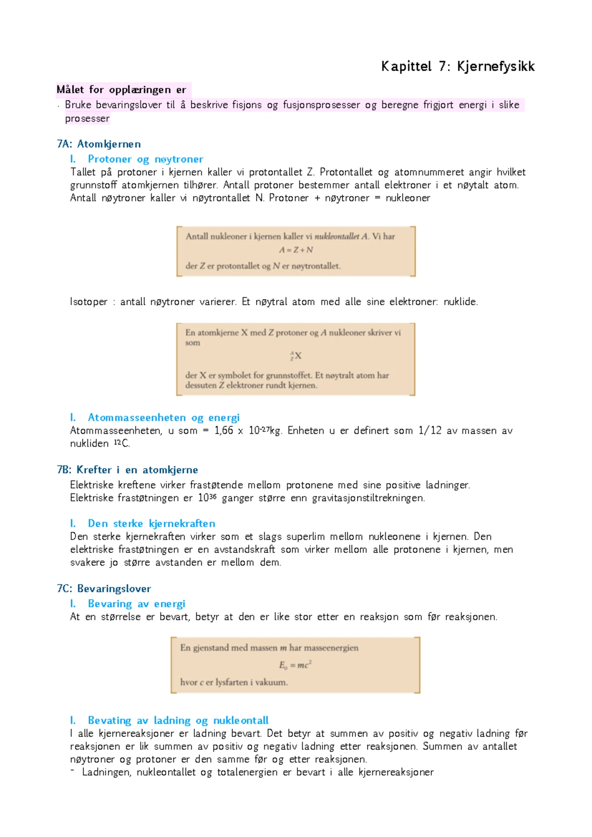 Kapittel 6: Atomfysikk - Kapittel 6: Atomfysikk Mål for opplæringen er at Beskrive Bohrs ...