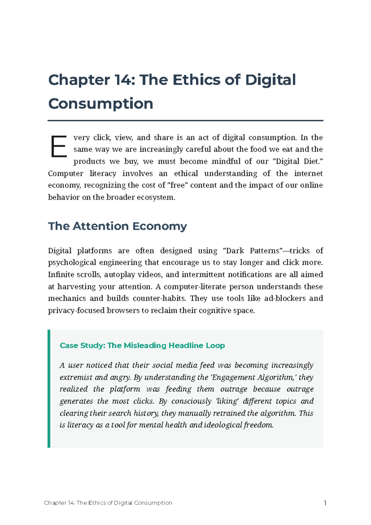 Chapter 14: Ethics of Digital Consumption - Understanding Online ...