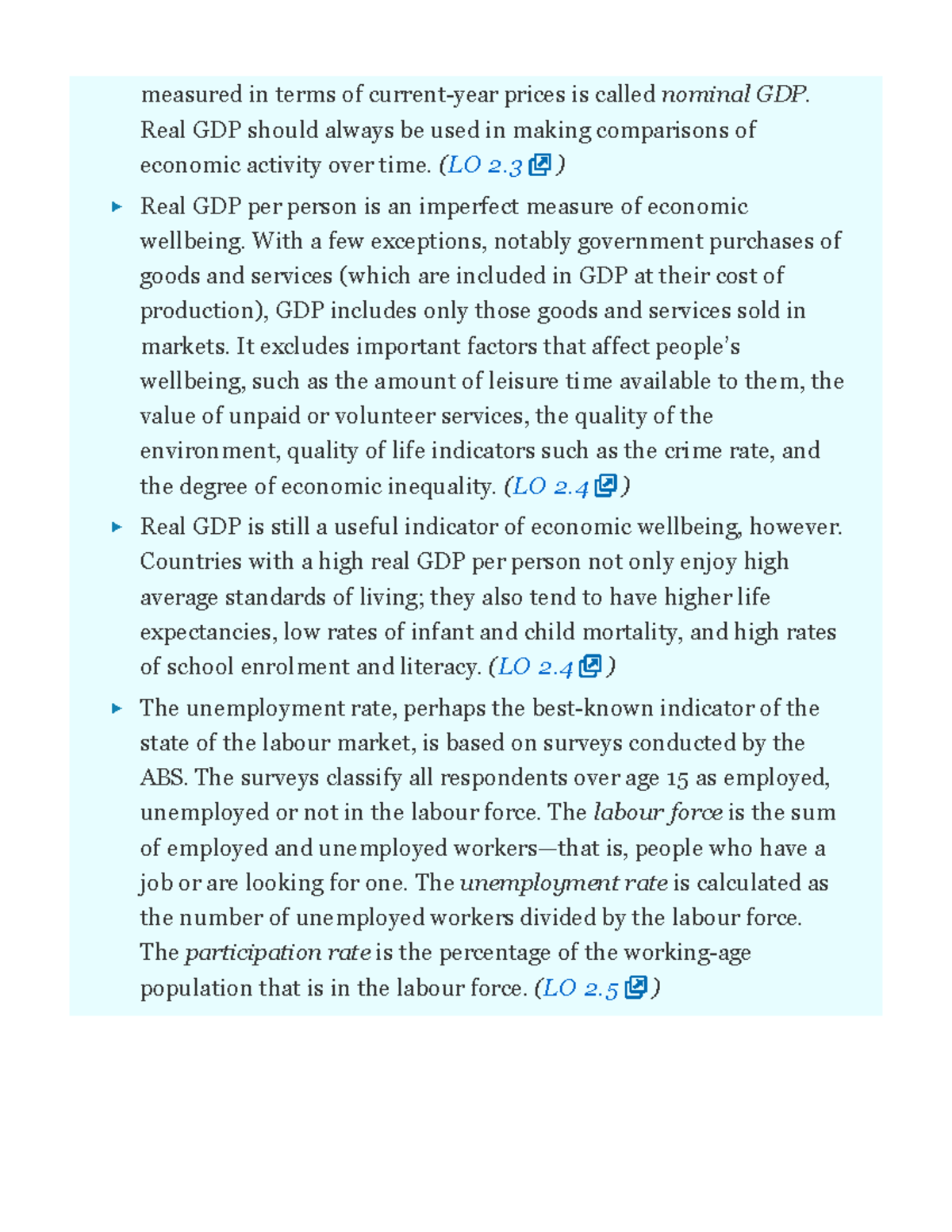 Economic Indicators: Nominal vs Real GDP (LO 2.3 - 2.5) - Studocu