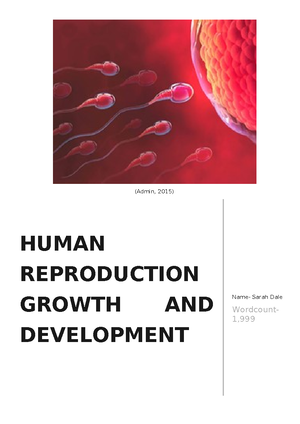 Human reproduction - unit 7 access to midwifery distinction - Human ...