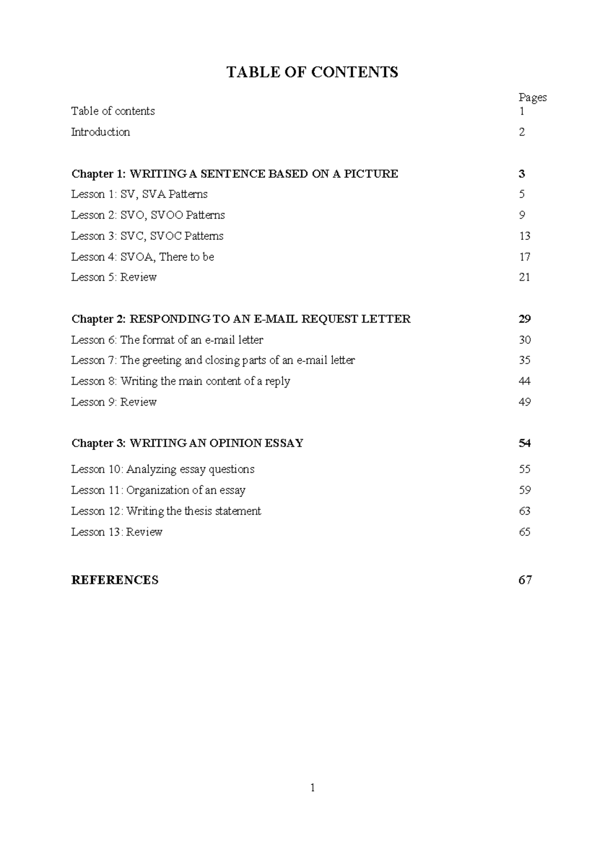 ENG 117-2025F-REF: Writing Level 1 - Sentence Structures and Patterns ...