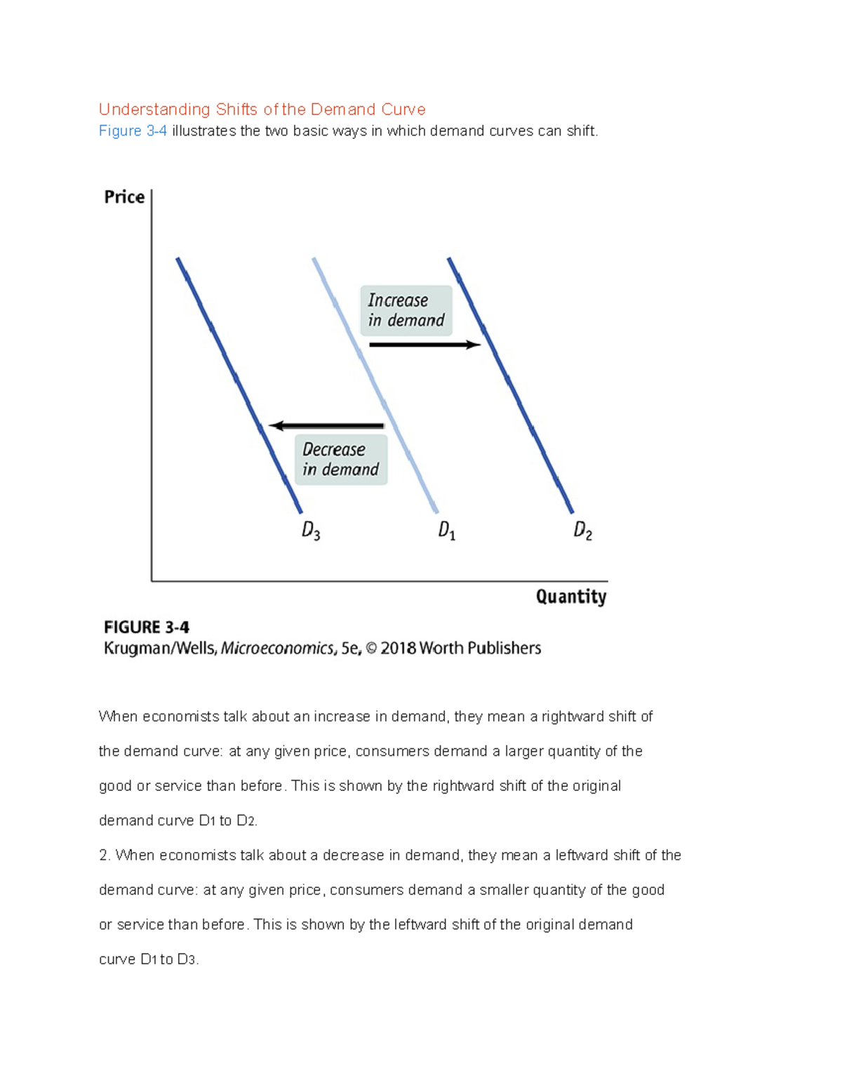 Mic-2 - Lecture Notes on Demand Curve Shifts & Economic Concepts - Studocu