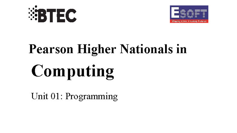 Unit 01: Programming - Assignment by M.N.M Sakeef (E158492) - Studocu