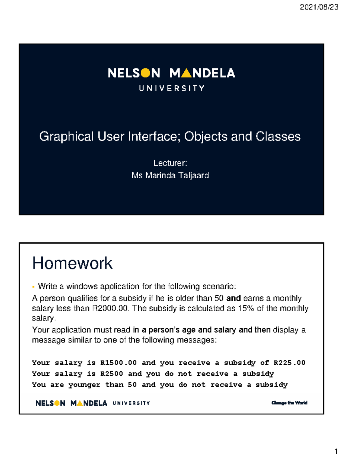 Lecture 02a - Understanding Objects, Classes, and Applications - Studocu