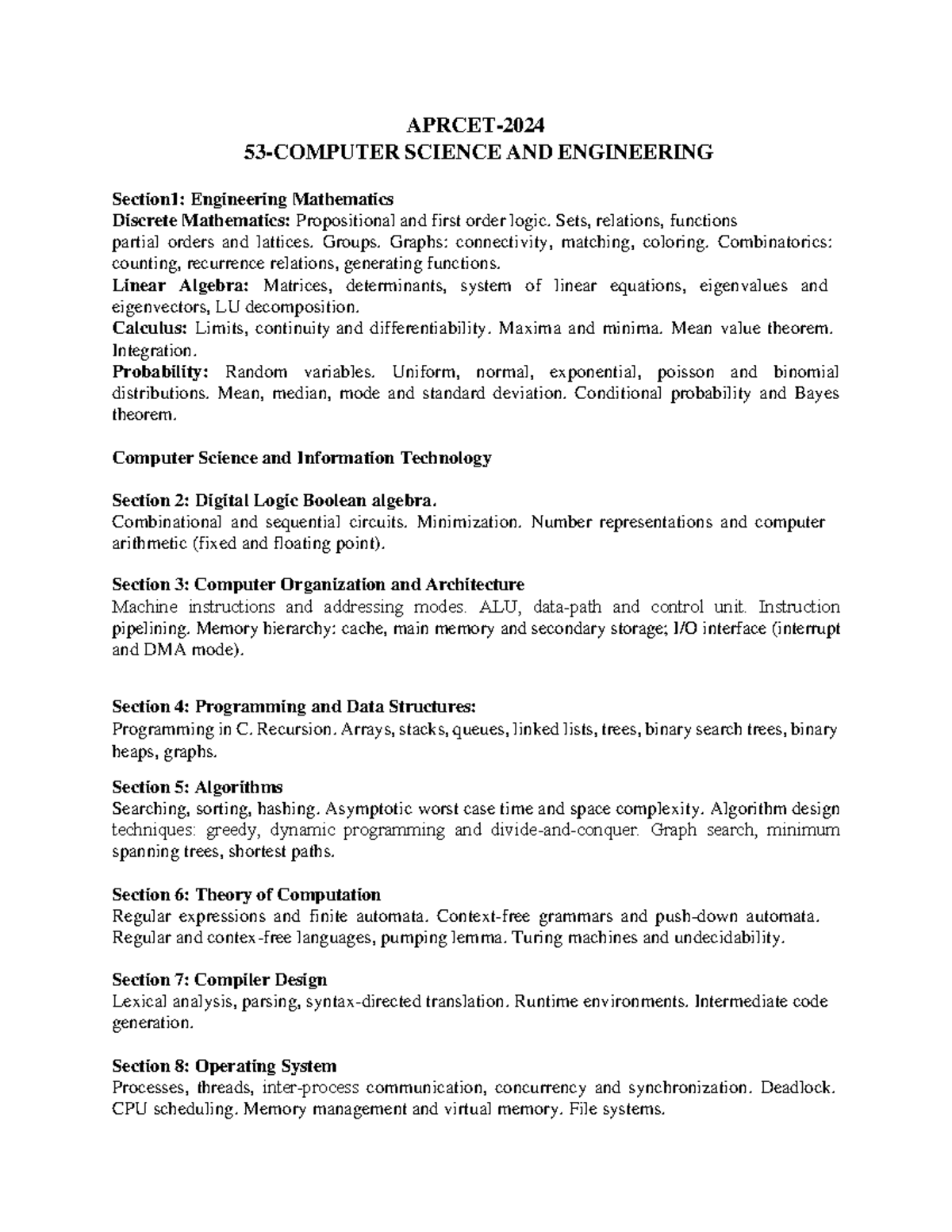 RCET2024-25: Comprehensive Guide to Discrete Math & CS Concepts - Studocu