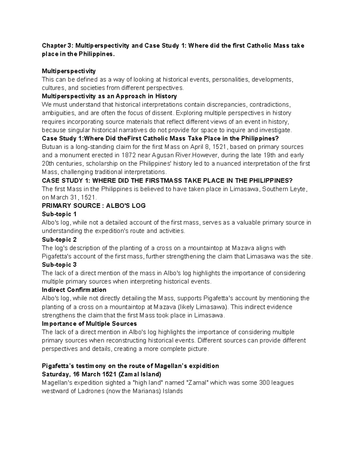 Chapter 3: Multiperspectivity & Case Study 1 - First Catholic Mass in ...