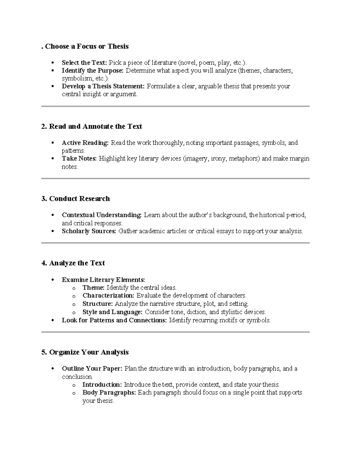 Steps in Literary Criticism: A Guide to Analyzing Texts - Studocu