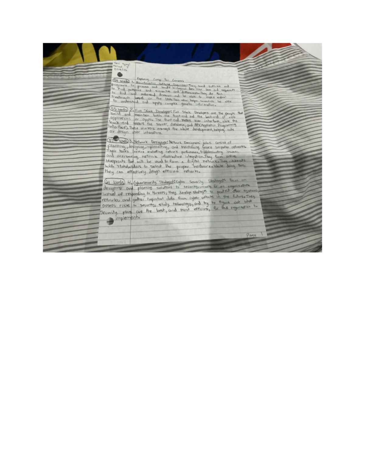 Exploring Computer Science Careers - Period 3 Assignment - Studocu