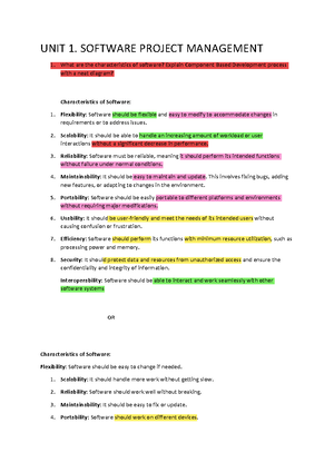 Assignment 1 SEF - Q1) What are the characteristics of software? Which ...
