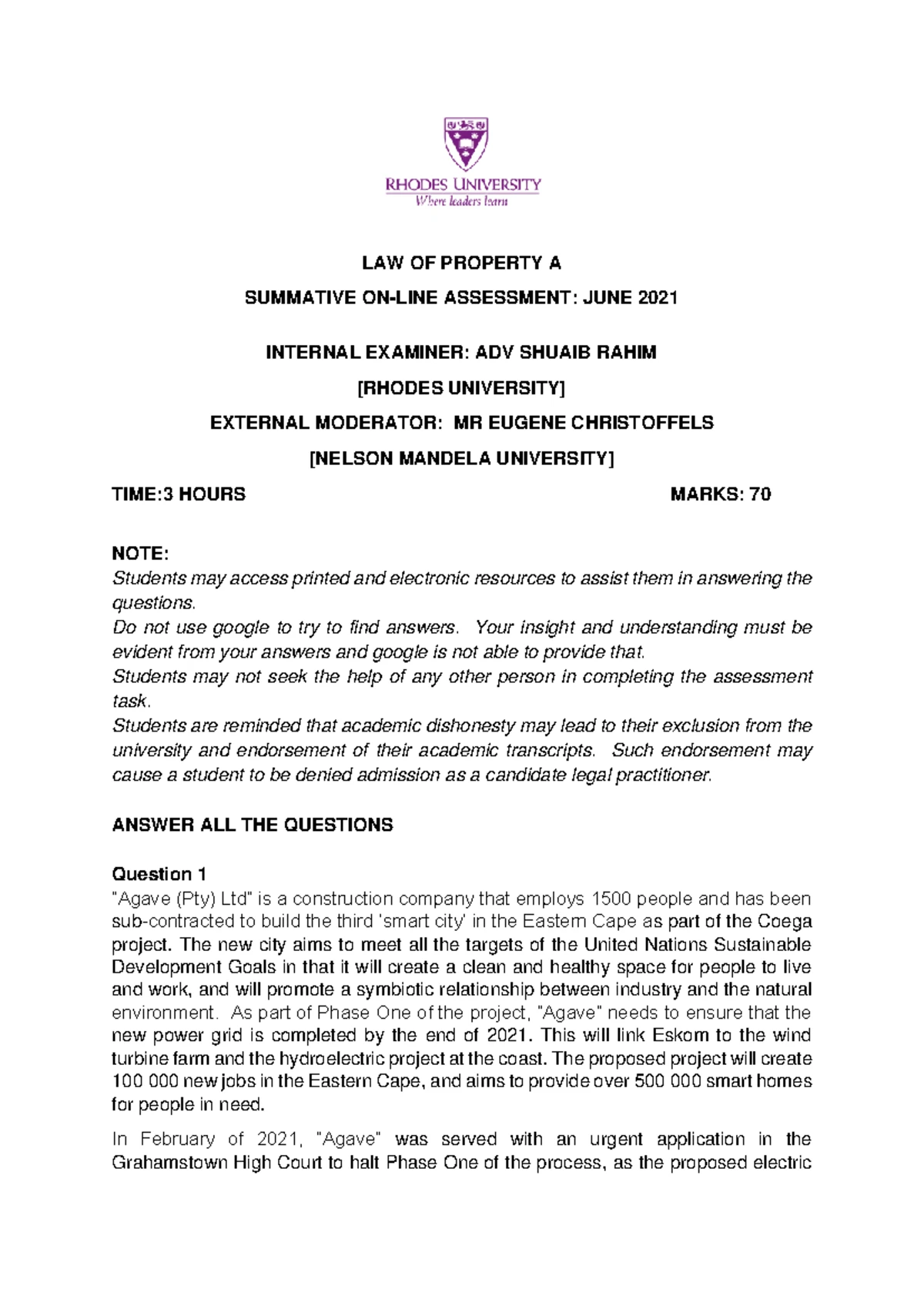 Case Study: Berzack v Huntrex 277 (Pty) Ltd - SCA Judgment Analysis ...