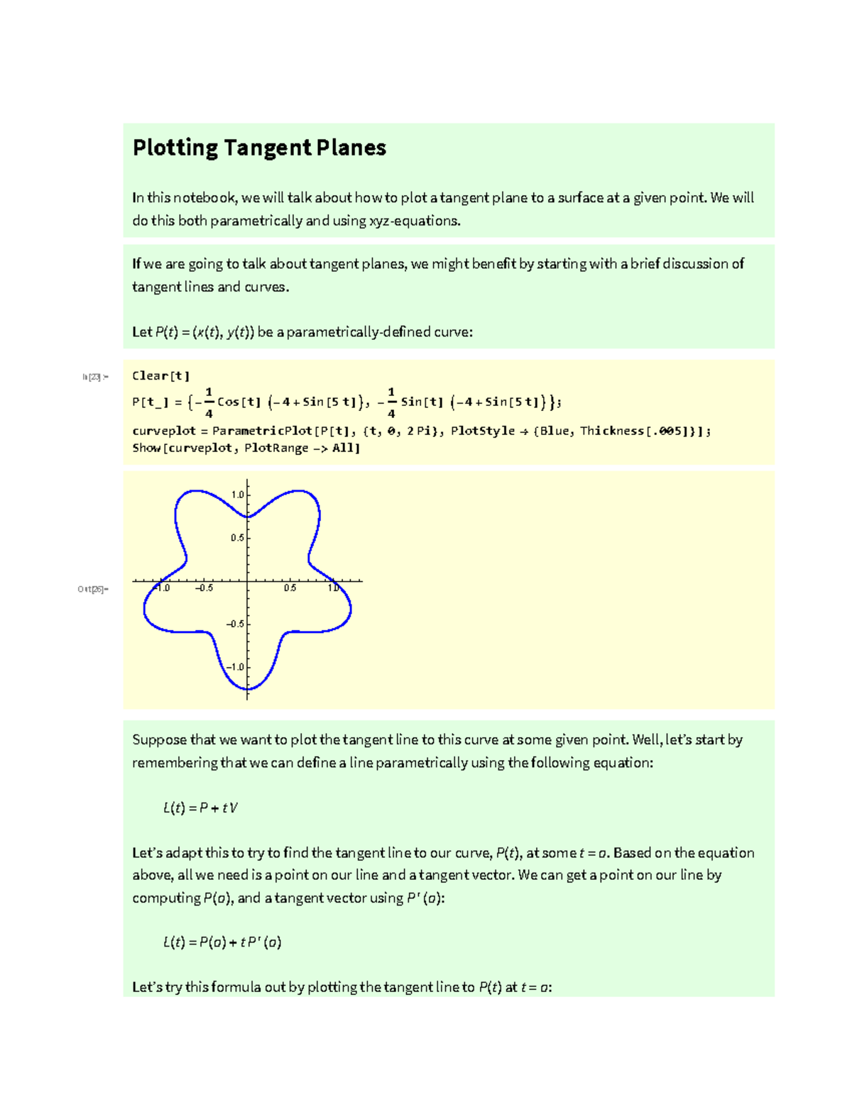 Tangent Planes and Curves: Calculus Applications (QNT1001) - Studocu