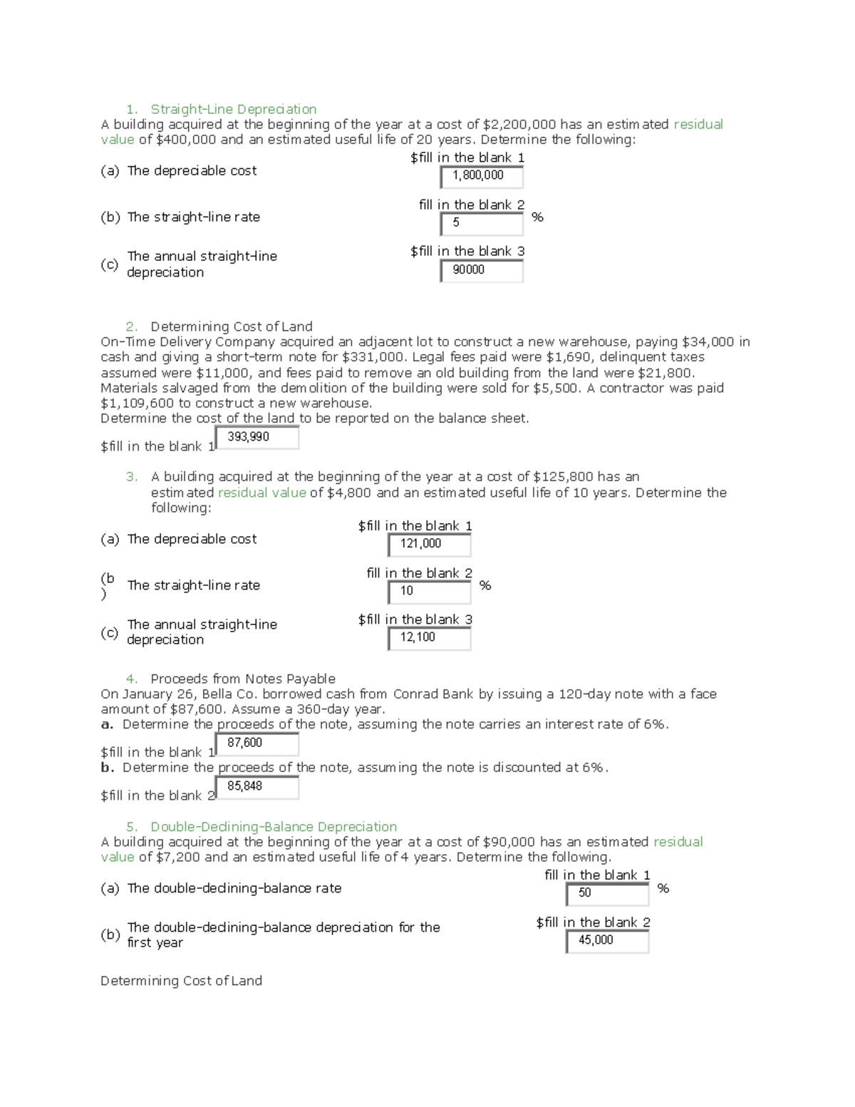 Module 5 Quiz: Understanding Depreciation Methods and Cost ...