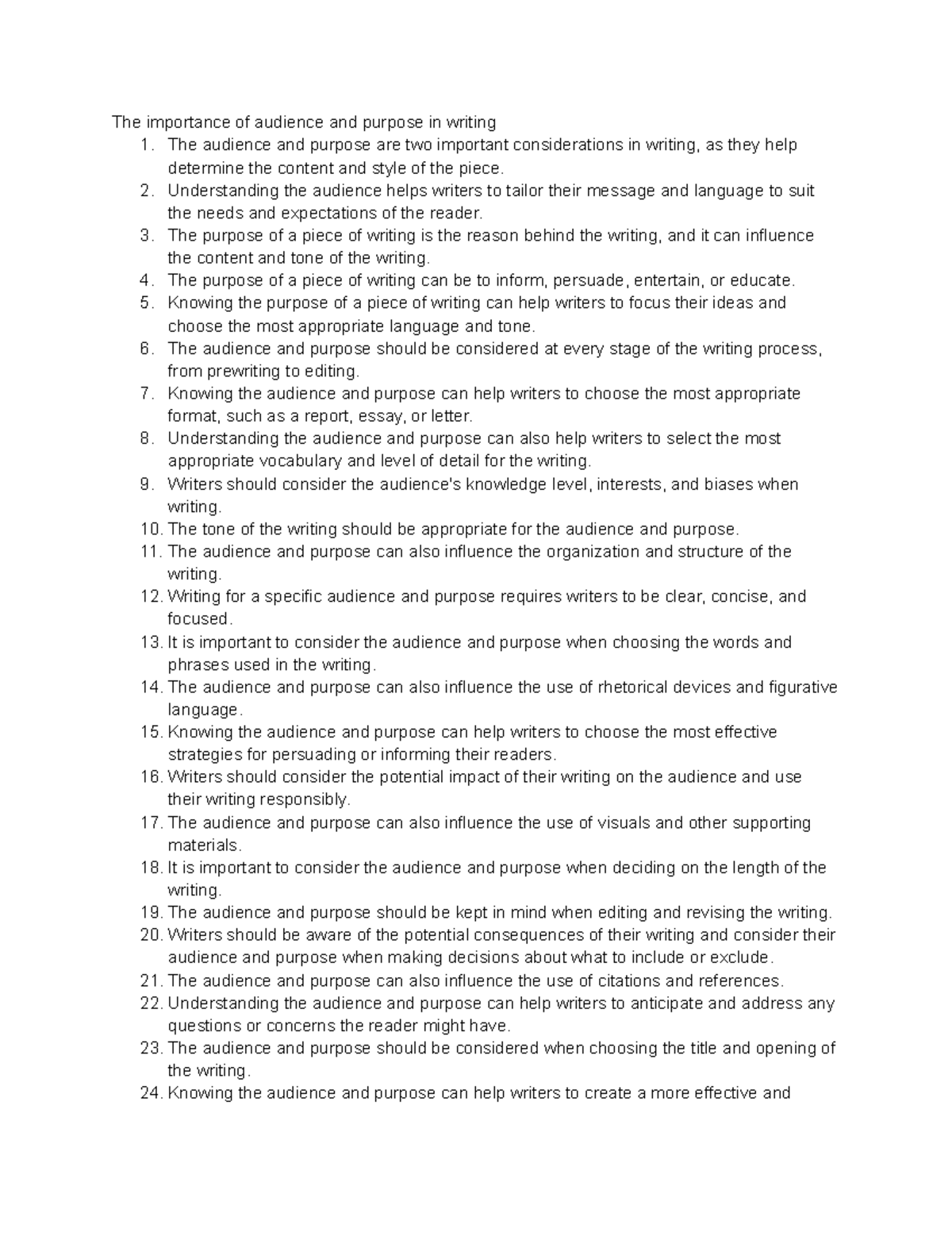 ENG 101: Understanding Audience & Purpose in Writing - Studocu