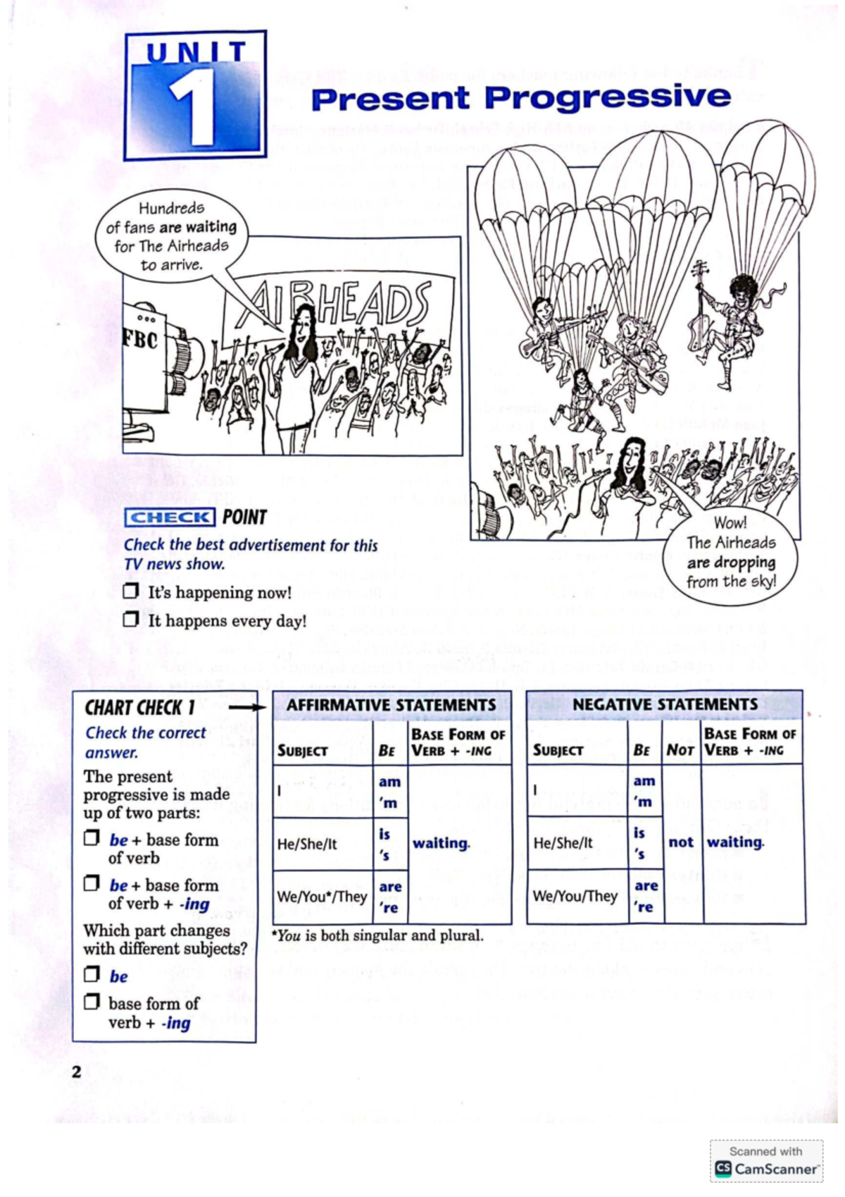 English 1 Portfolio: Present Progressive & Simple Past Tense - Studocu