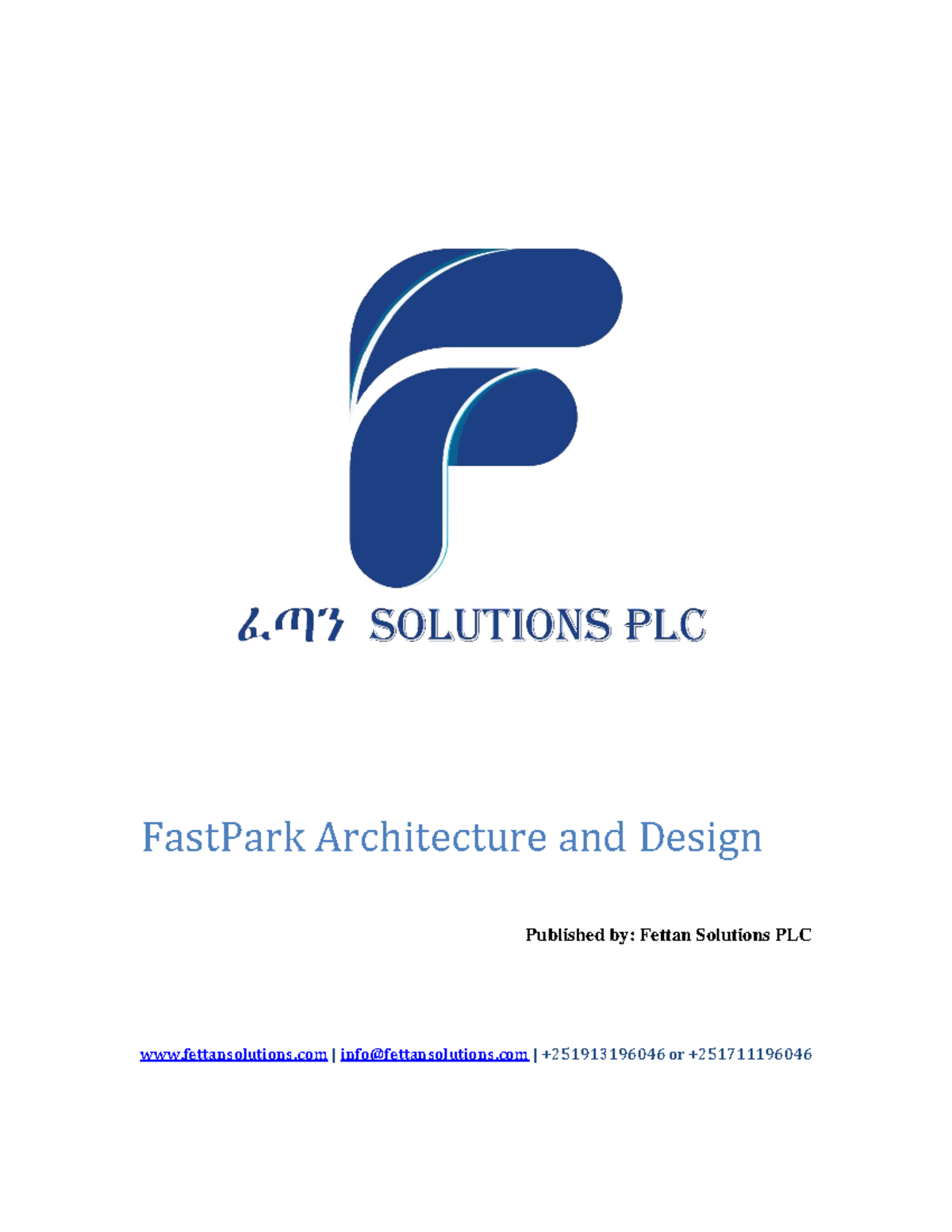 FastPark System Architecture & Design Overview - Studocu