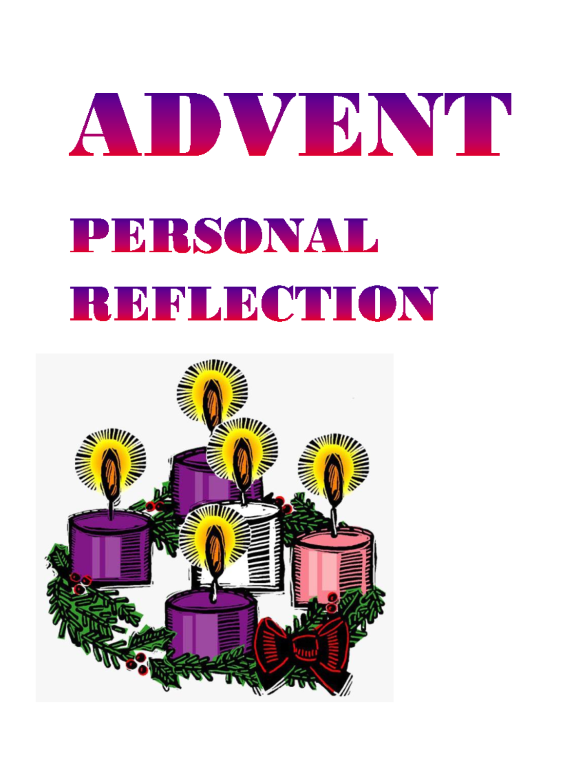 Advent - The first candle, which is purple, symbolizes hope. It is ...