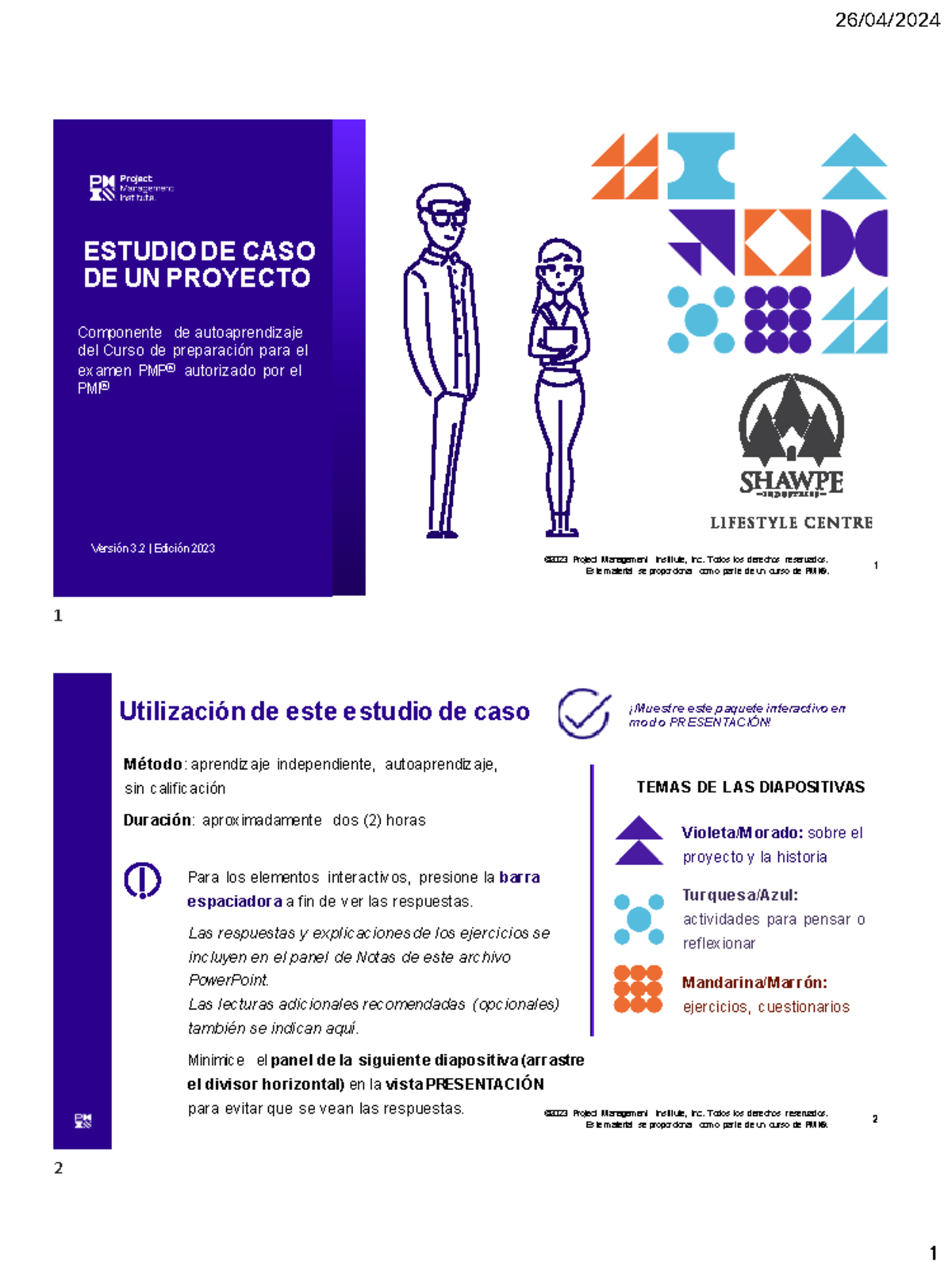 Caso de Estudio del Proyecto Shawpe - Curso PMP® 2023 - Studocu