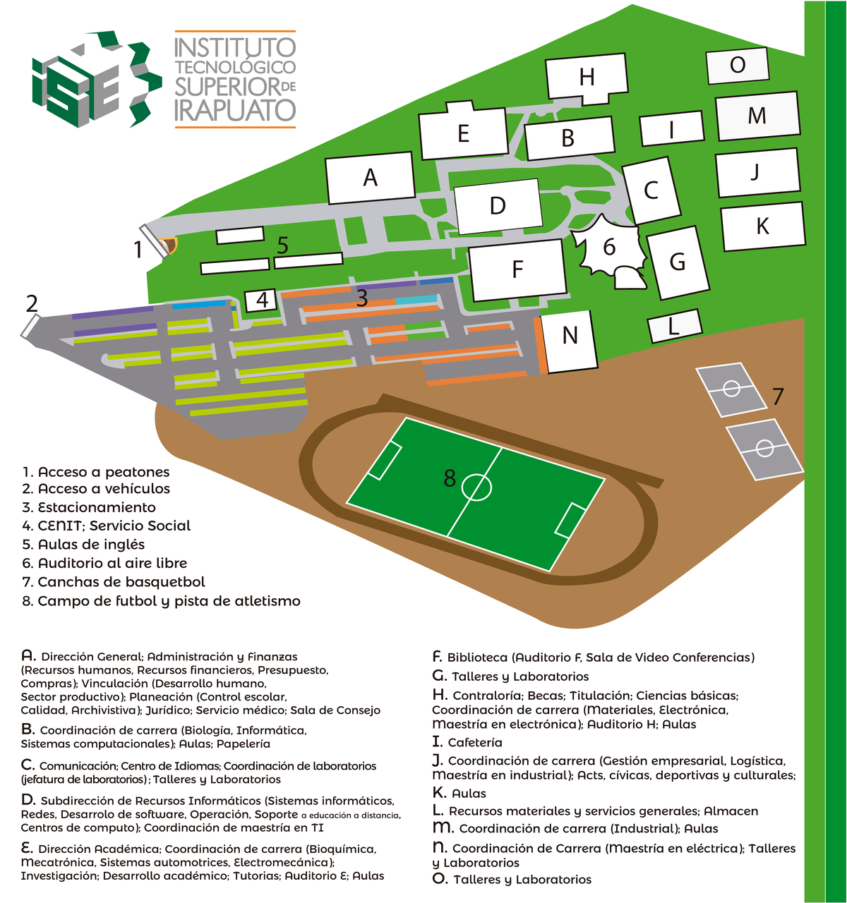 Croquis ITESE: Mapa de Instalaciones y Accesos Generales - Studocu