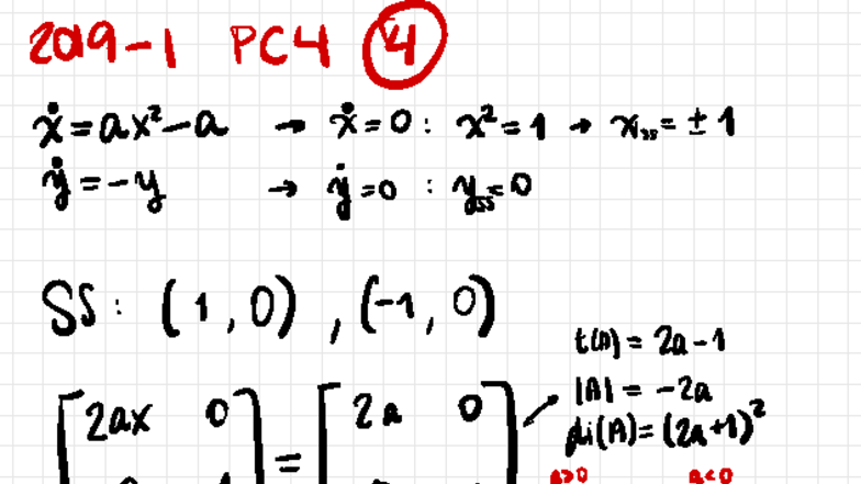 PC4 2019-1: Ejercicio 4 - Análisis de Sistemas Dinámicos - Studocu