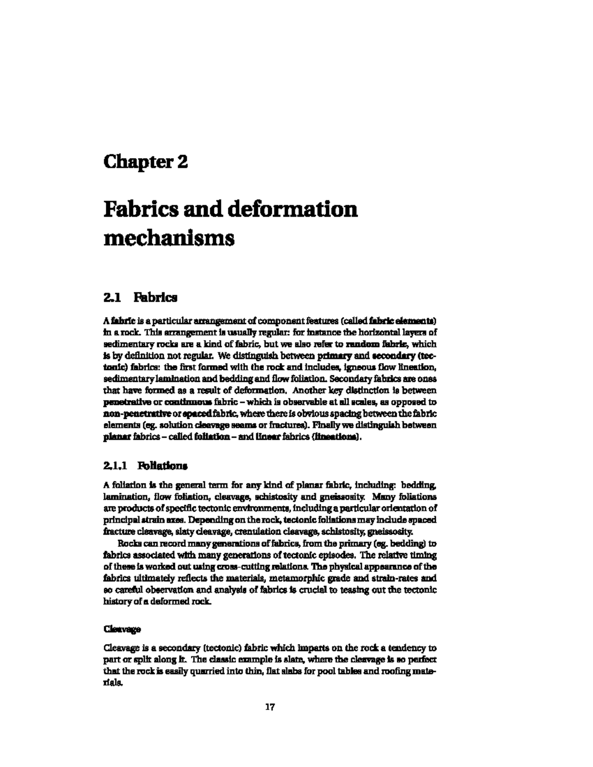 Fabrics and deformation mechanisms - Geology - Studocu
