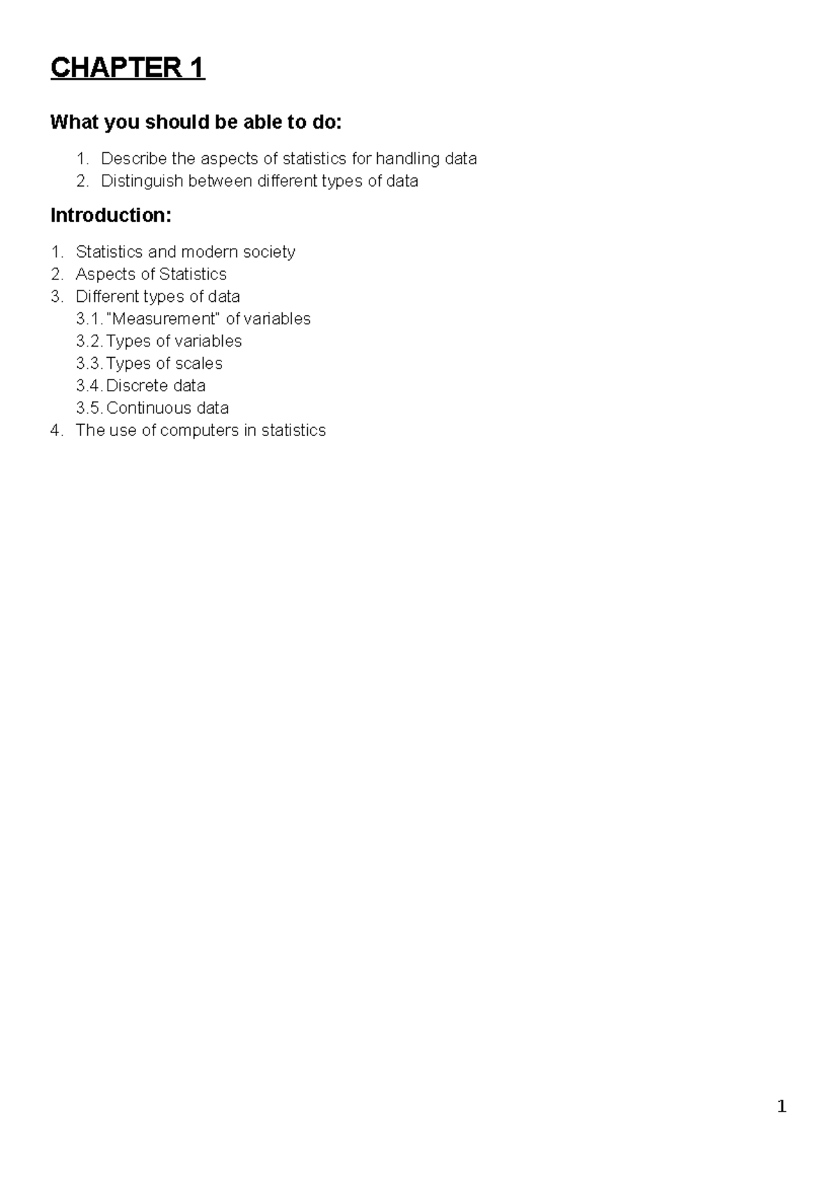 STTN - Notes - Summary Descriptive Statistics And Inference - CHAPTER 1 ...