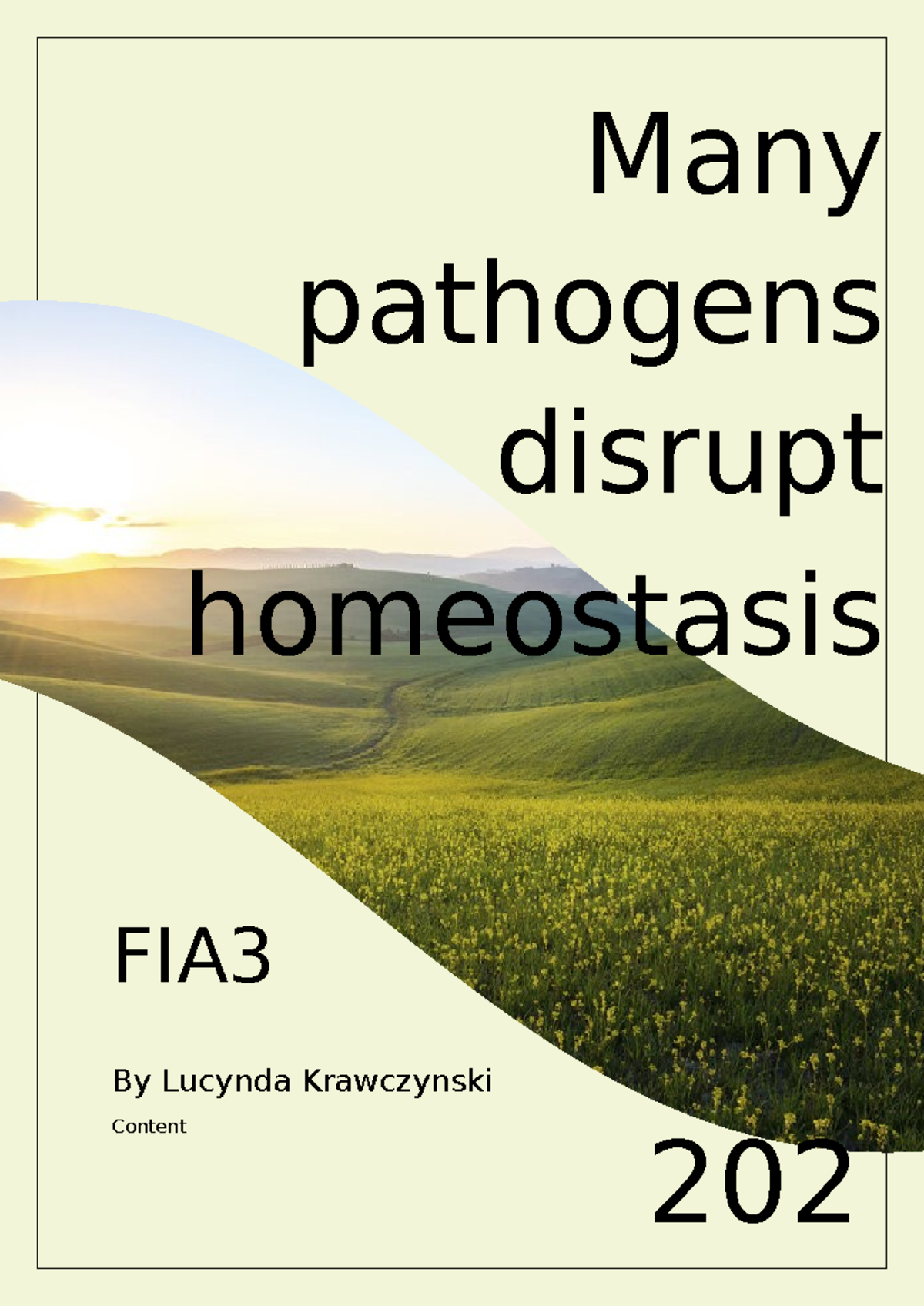 Disruption of Erythrocyte Homeostasis by Plasmodium falciparum FIA3 ...