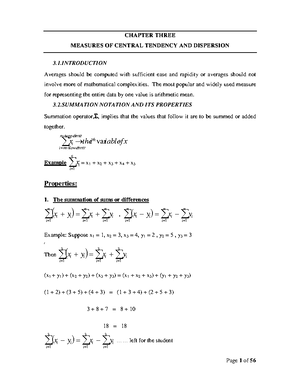 Business Mathematics-1 - Mathematics for Business ,BMGT 282 College of ...