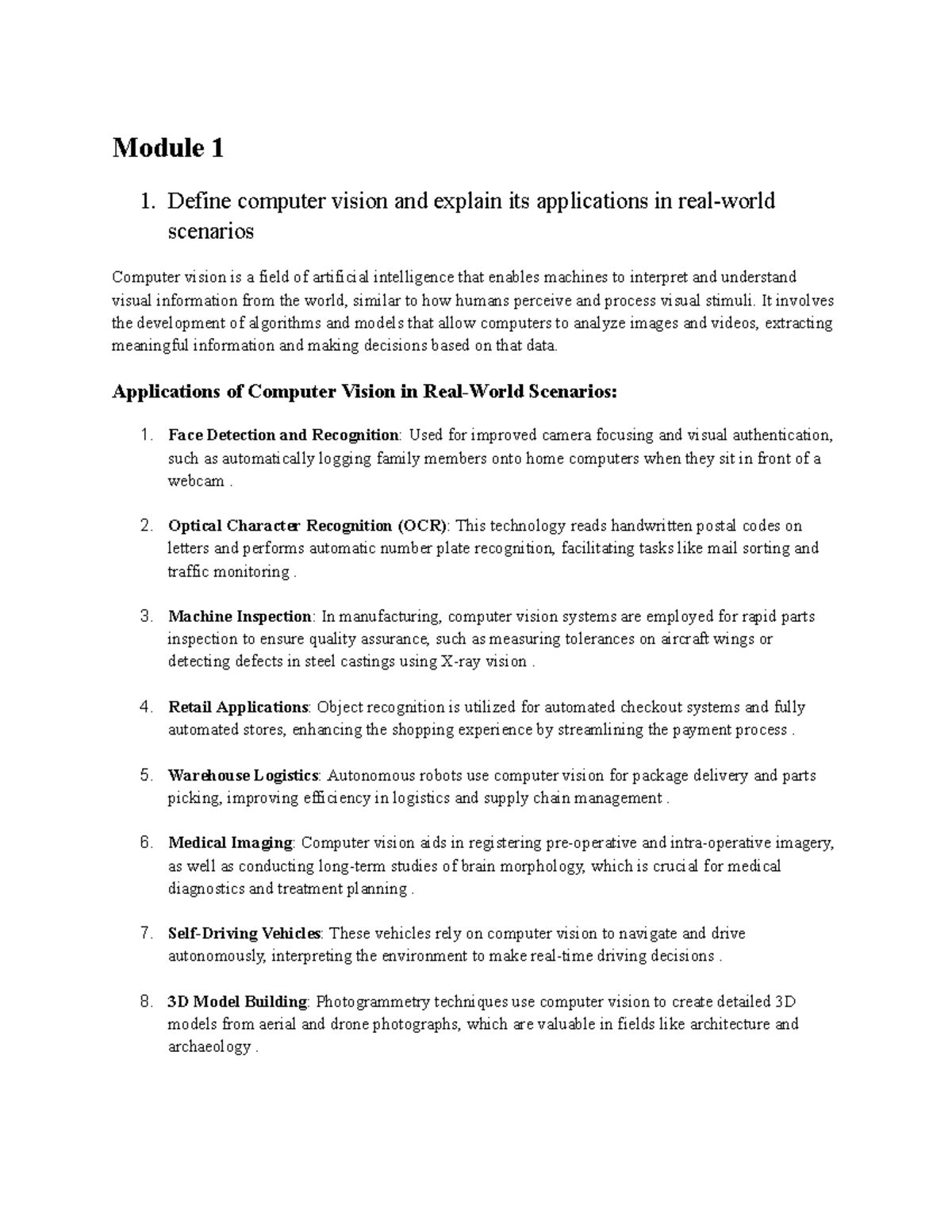 CV M1 - Comprehensive Notes on Computer Vision Concepts and ...