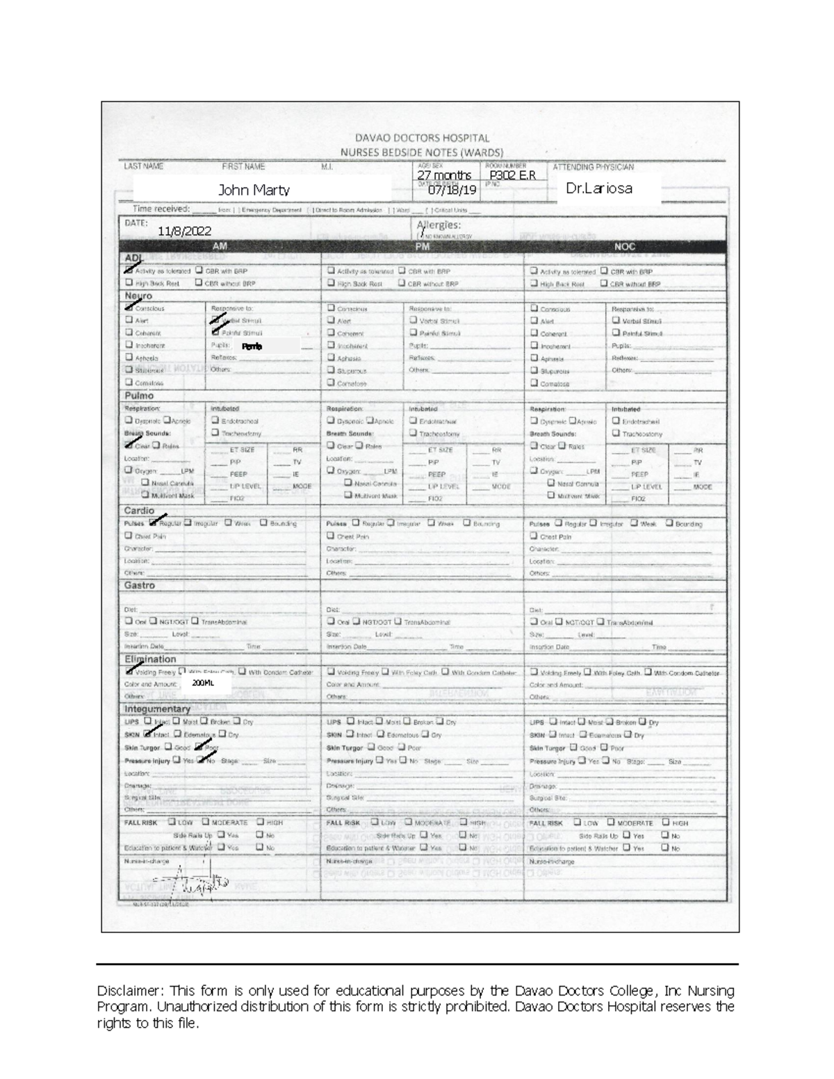 Chart- Sheets - just - Disclaimer: This form is only used for ...