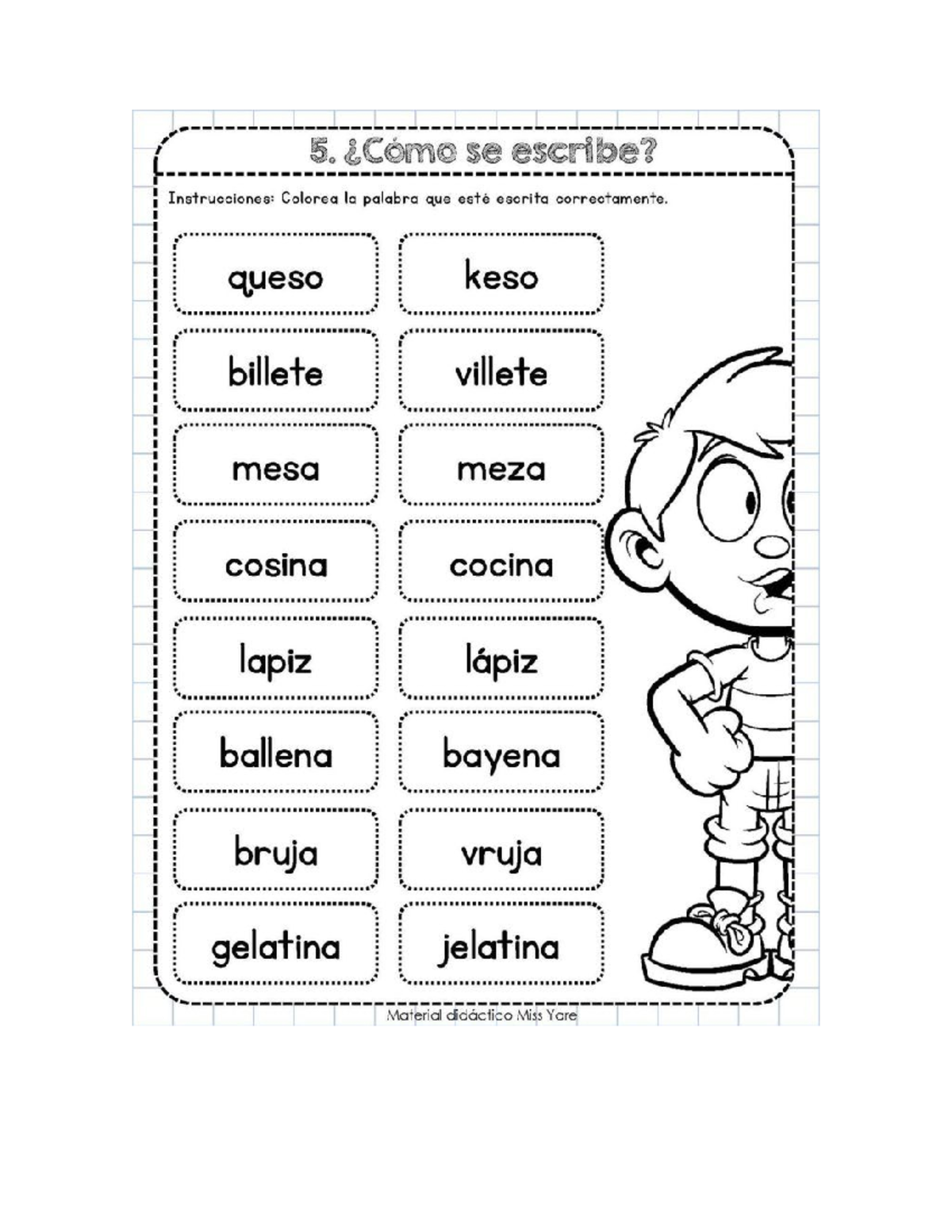 Como se escribe - como se escibe - Practicas del lenguaje - 5. Cómo se ...